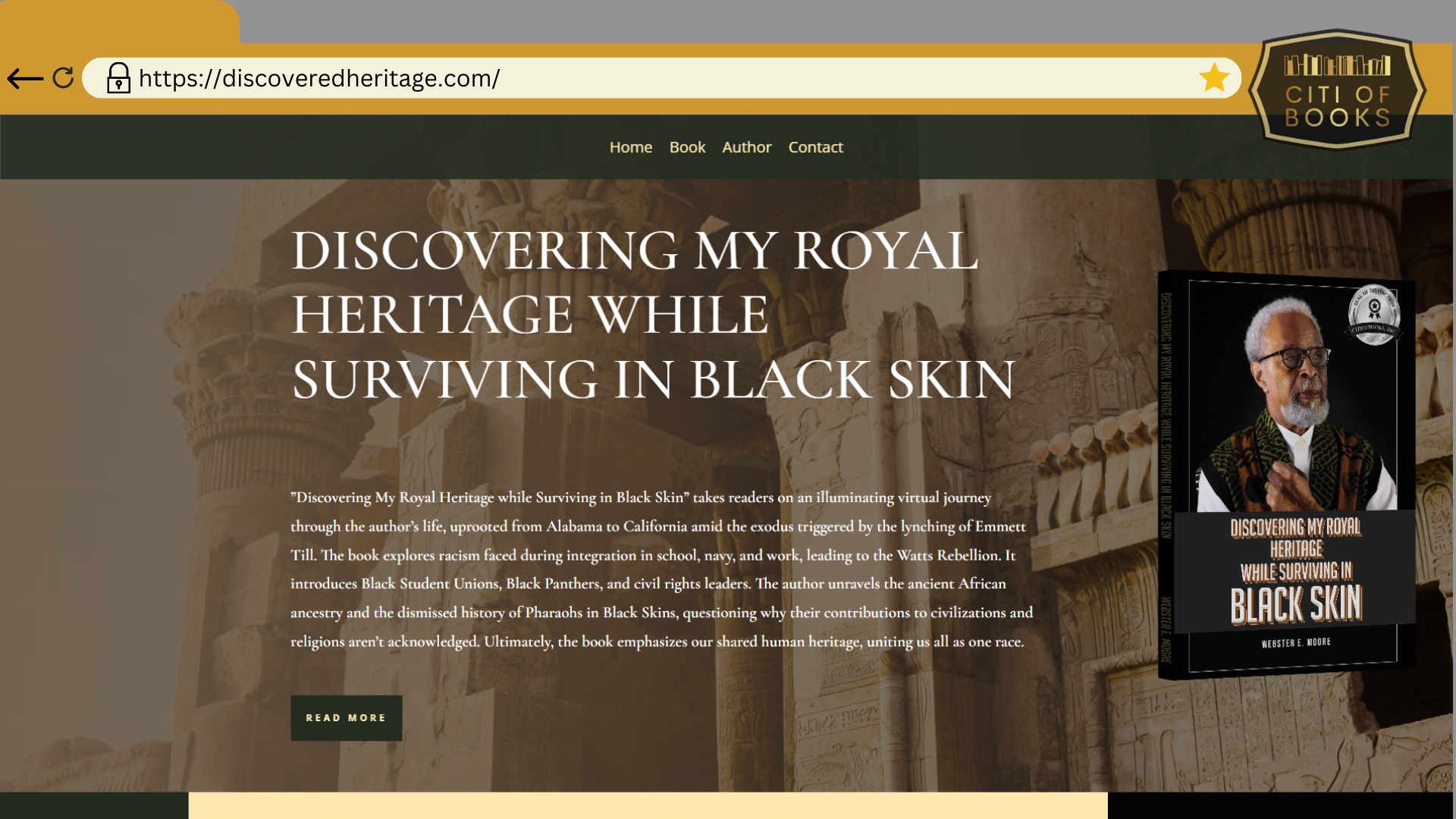 The website for Webster E. Moore’s book is now officially live | Citi ...
