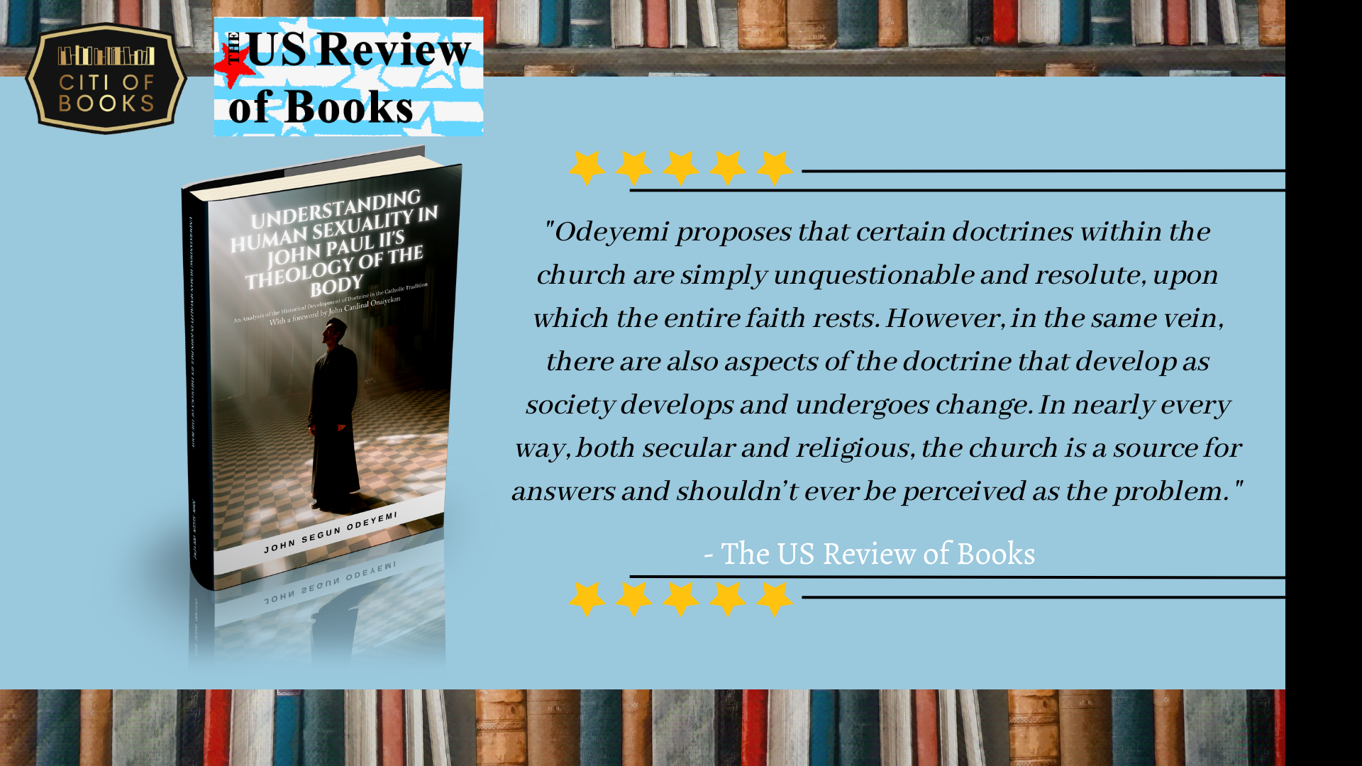 The US Review of Books highly commended John Segun Odeyemi’s book ...