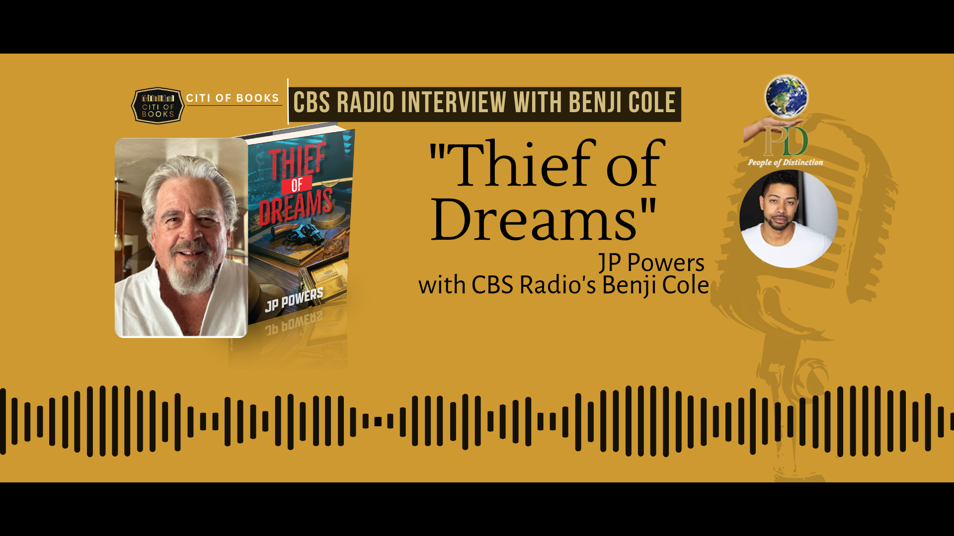 CBS Radio Host, Benji Cole, interviewed the author of the book “Thief ...