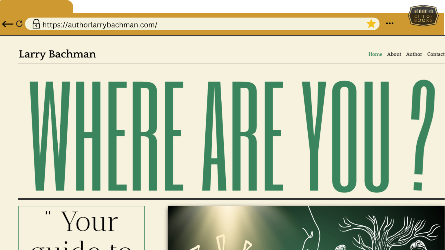 Larry Bachman’s official website is now live | Citi of Books
