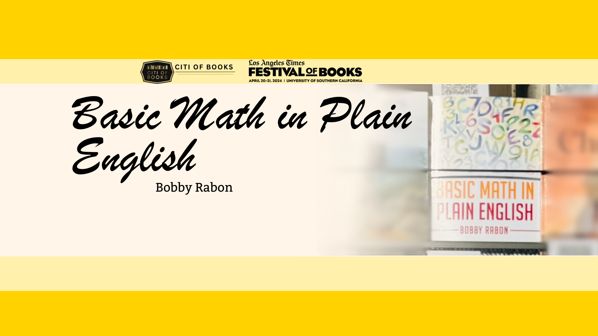 “Basic Math in Plain English” by Bobby Rabon was displayed at the Los ...