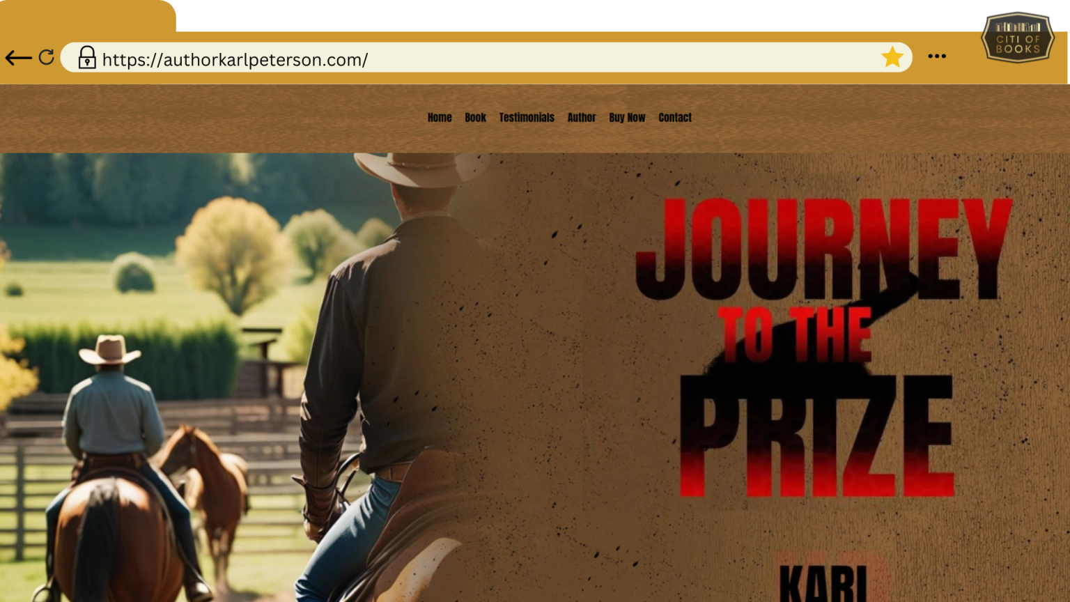 Karl Peterson’s official website is now live | Citi of Books