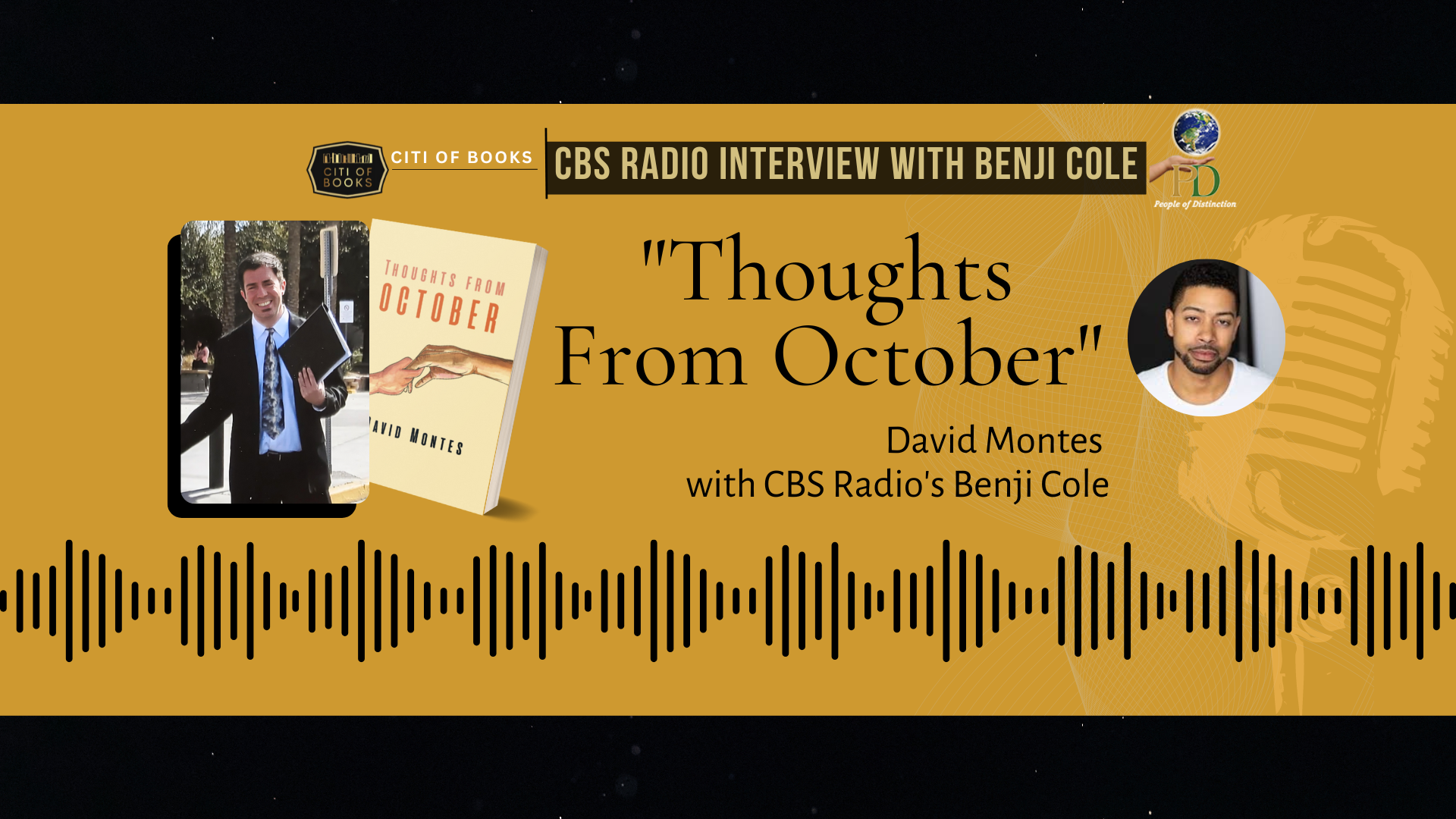 Benji Cole of CBS Radio interviews the author of the book “Thoughts ...