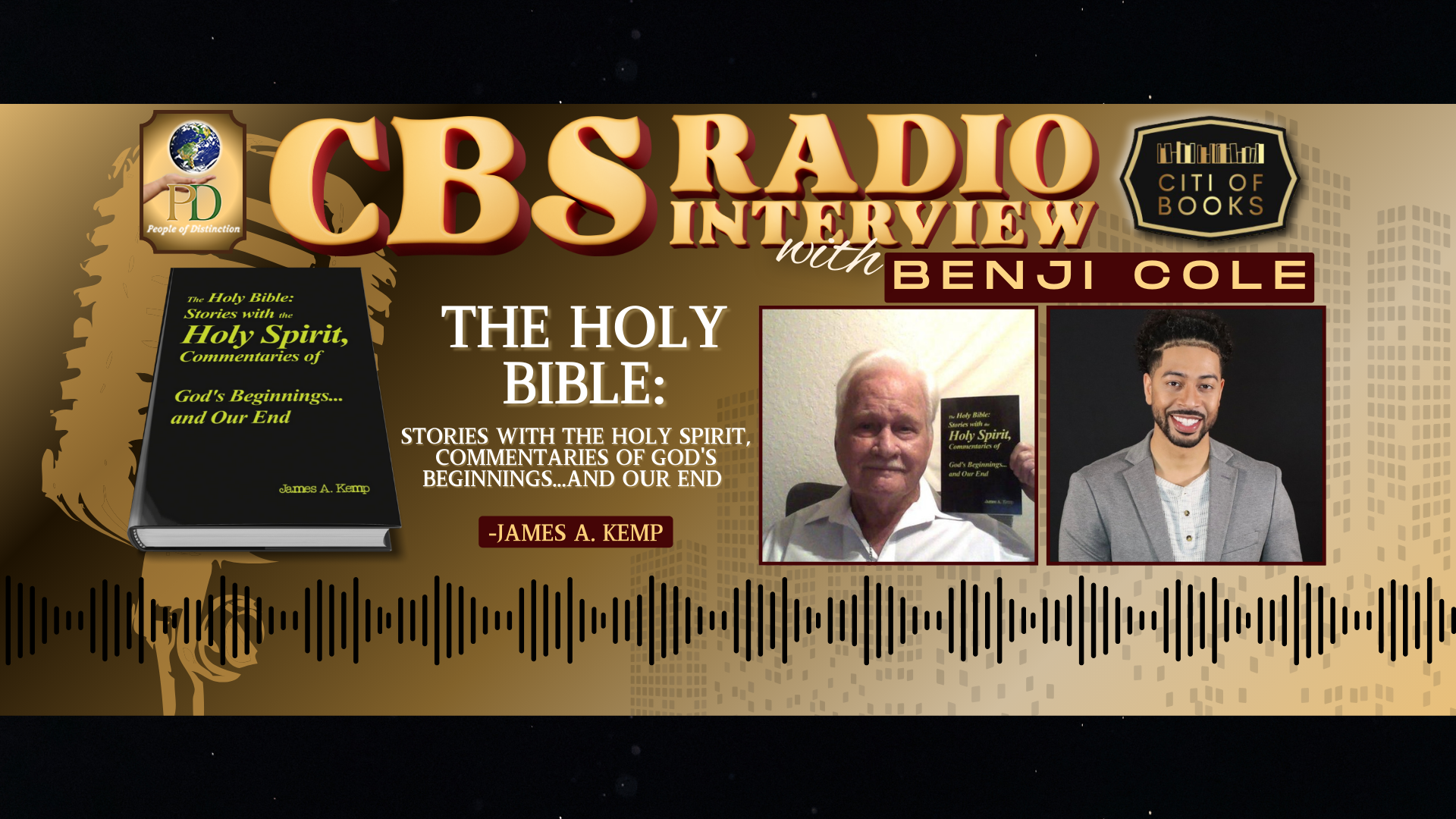 Benji Cole of CBS Radio interviews the author of the book “The Holy ...