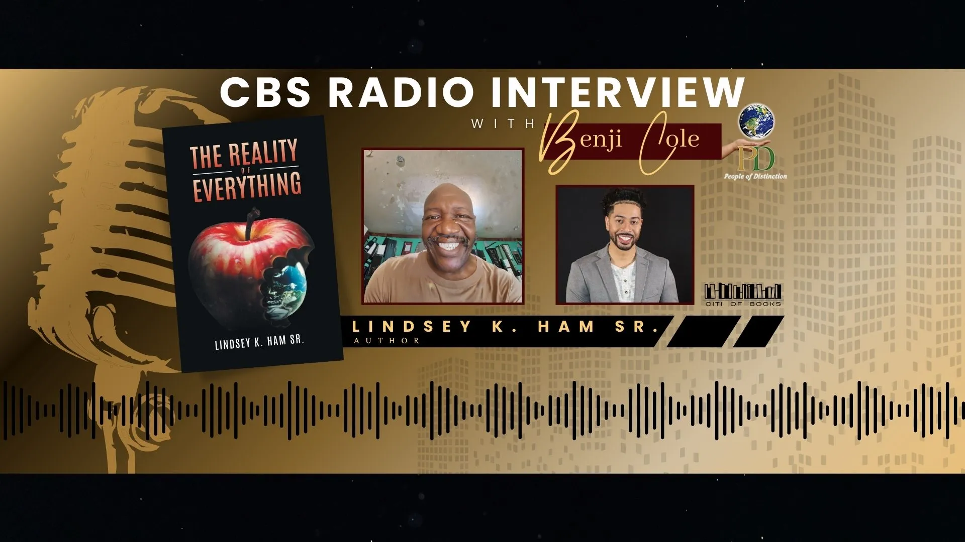 Benji Cole of CBS Radio interviews the author of the book “The Reality ...